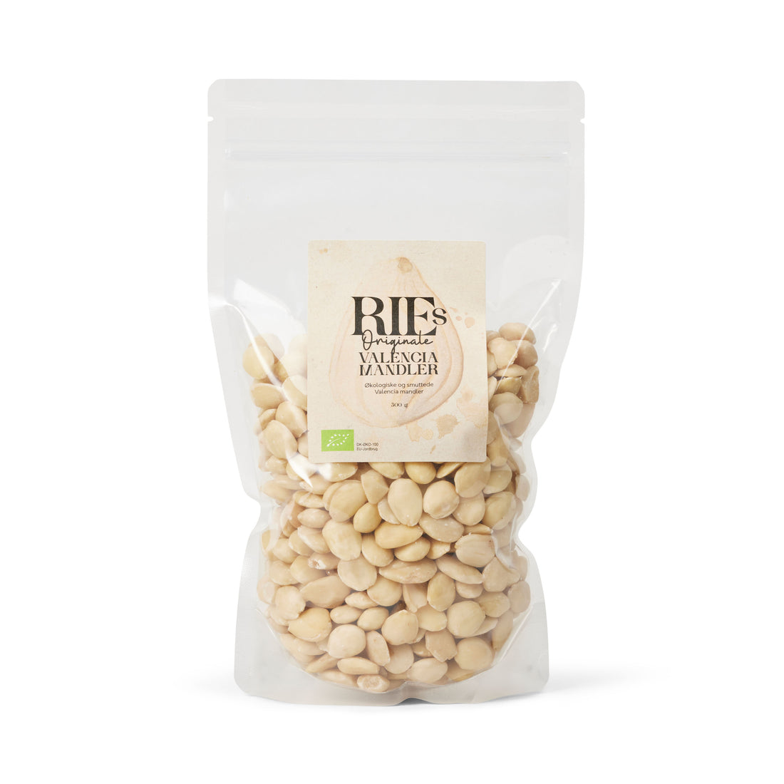 Valencia mandler ØKO, 500 g (uden hinde) – Rie's Originale